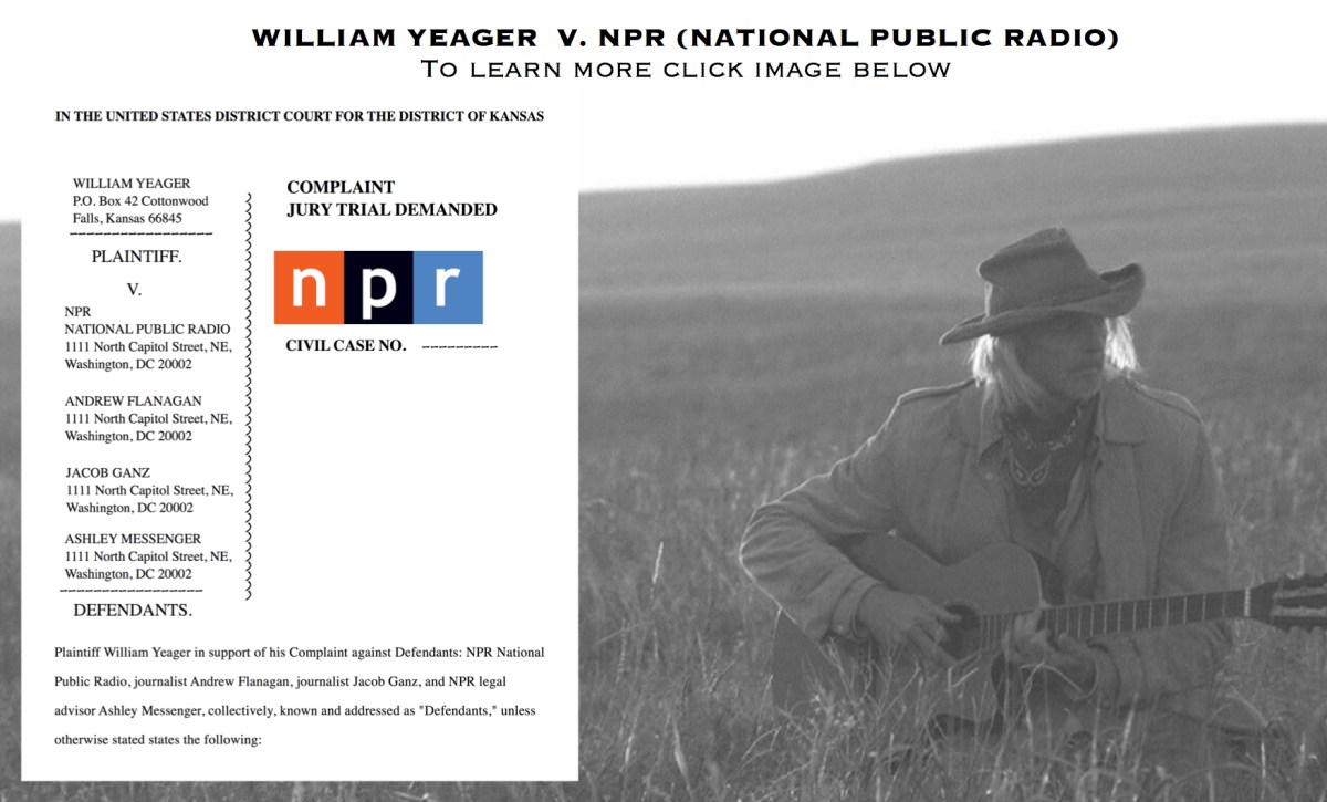 William Yeager NPR Lawsuit 2018 | Billy Yeager